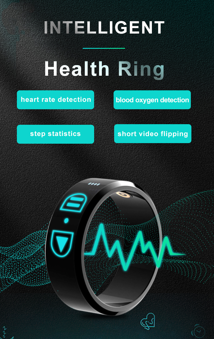 Smart Health Ring Heart Rate Sleep Tracking Fitness Smartring with ...